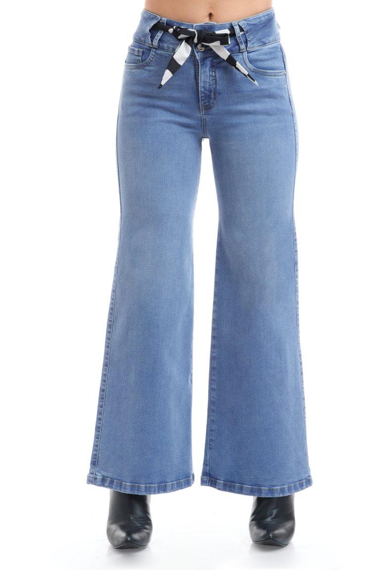 Jean Wide Leg Fiorella – Metal